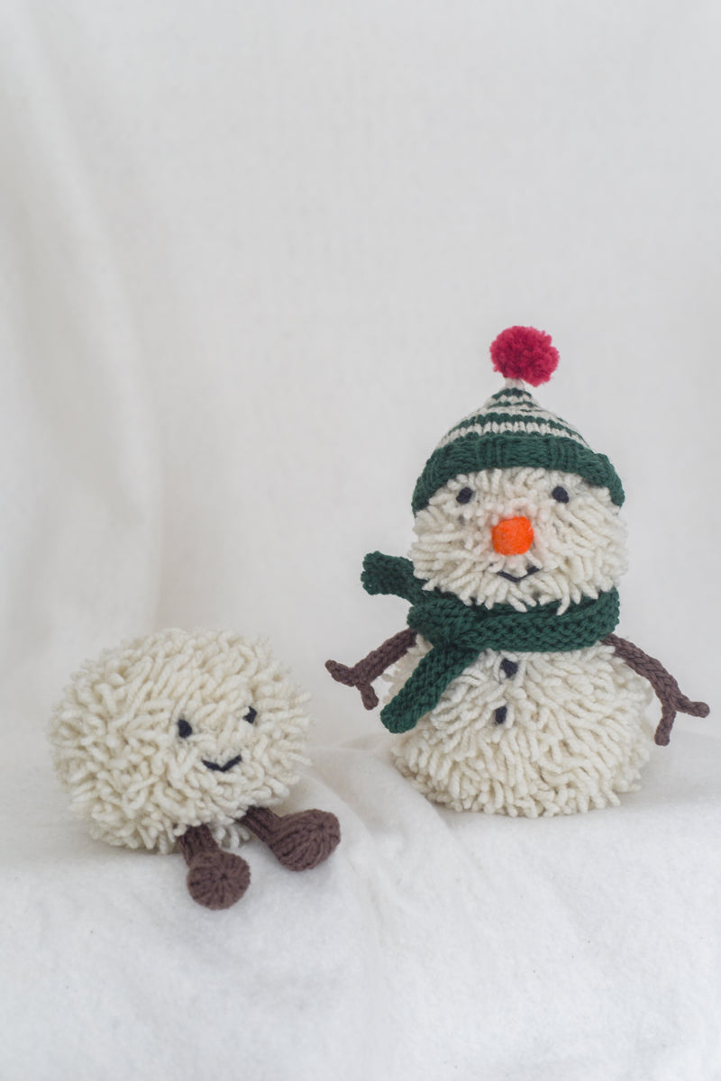 Wooly Snowman + Snowball Pattern – Barrett Wool Co.