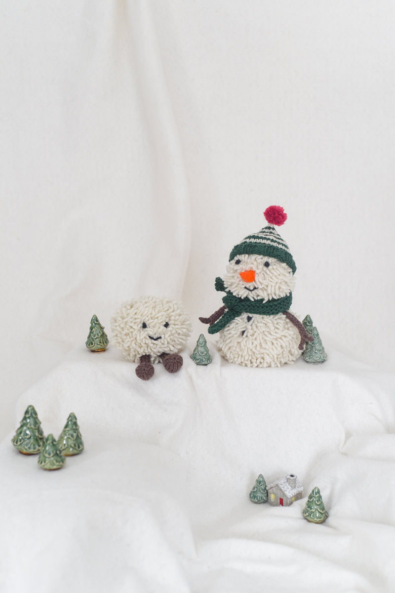 Wooly Snowman + Snowball Pattern – Barrett Wool Co.